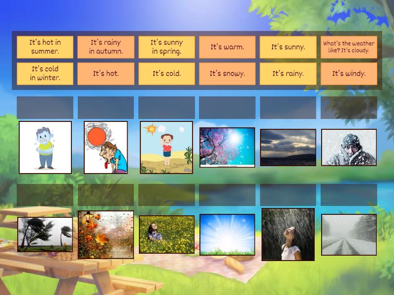 Go Getter 1 Unit 8.4 Weather - Сопоставить