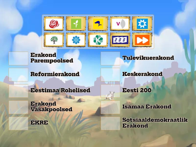 Eesti erakonnad - Match up