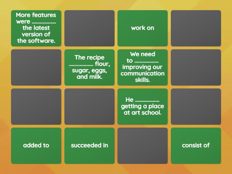 Prepositions - Matching pairs