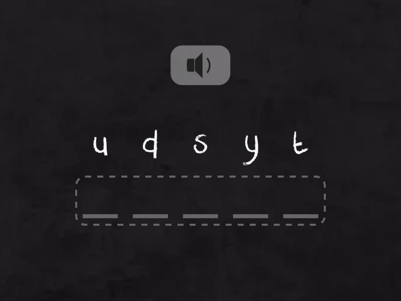 Final Digraph ch + sight words (Spelling Practise 1) - Anagrama