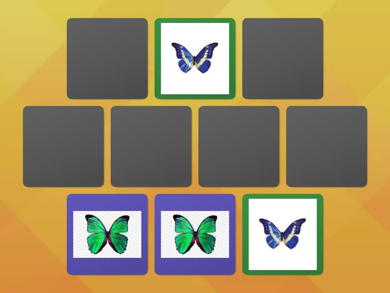 Match the Butterflies! - Matching pairs