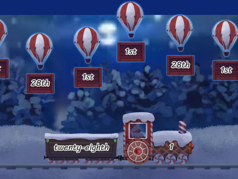 ordinal numbers - Explotaglobos