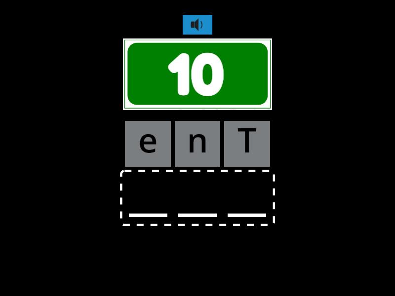 Numbers 1-10 () - Anagram