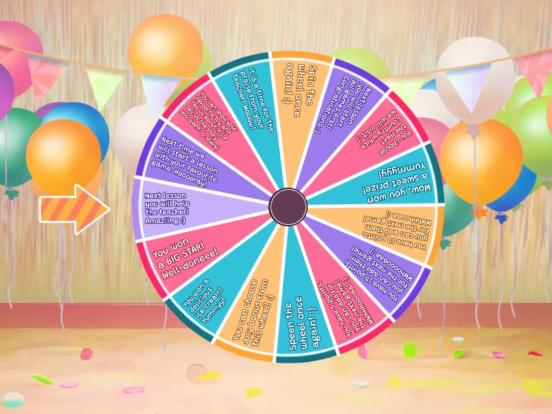 Summer camp bonuses - Spin the wheel