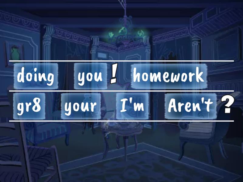 Negative Present Continuous - Unjumble