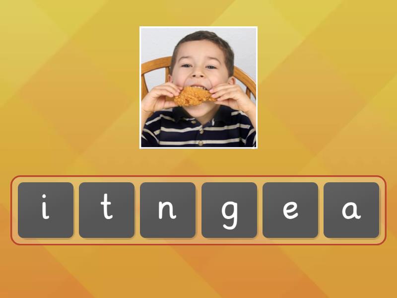 1B Unit 5 action spelling - Anagram