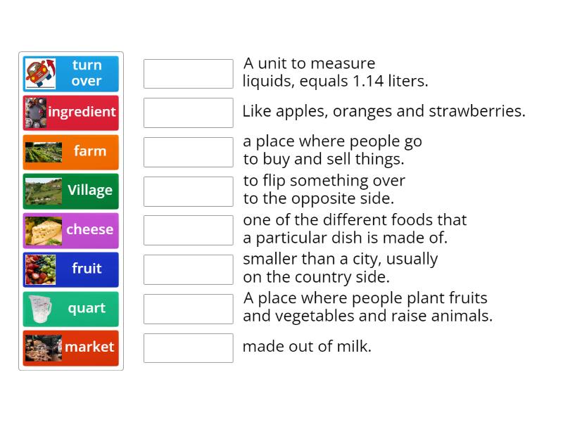 Unit 7 Reading 1 Intro - Match up