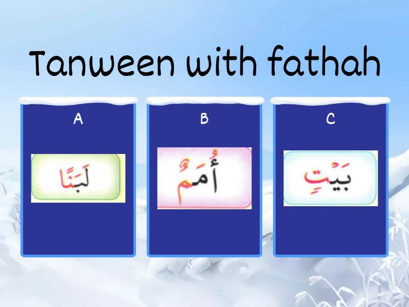 Tanween-Revision-01 - Quiz