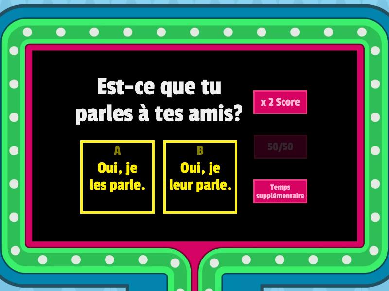 Communiquer-2-CD-CI-Question-réponse-écrit - Gameshow quiz