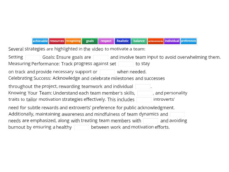 How to Motivate Your Project Management Team - Complete the sentence