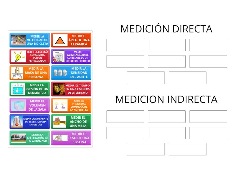 MEDICIÓN DIRECTA E INDIRECTA - Group sort