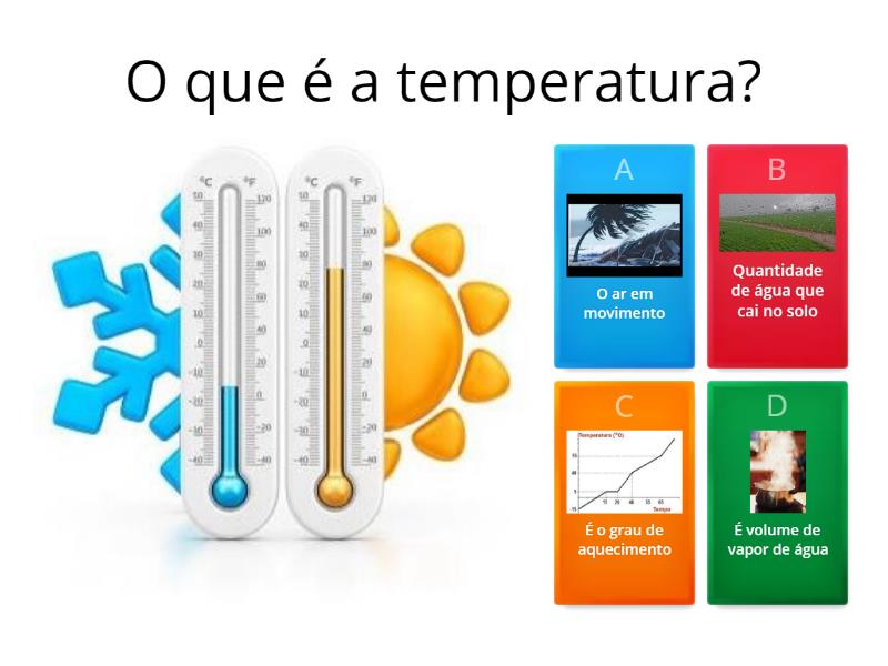 elementos do clima - Quiz