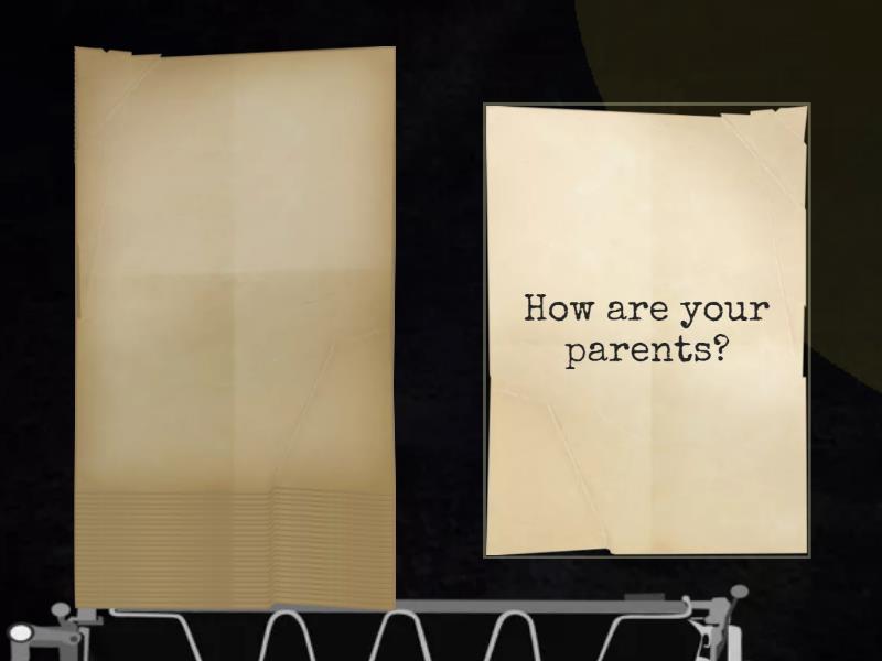 Conversation Verb To BE - Speaking cards