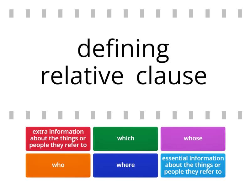 Relative clauses_sentence syntax - Find the match