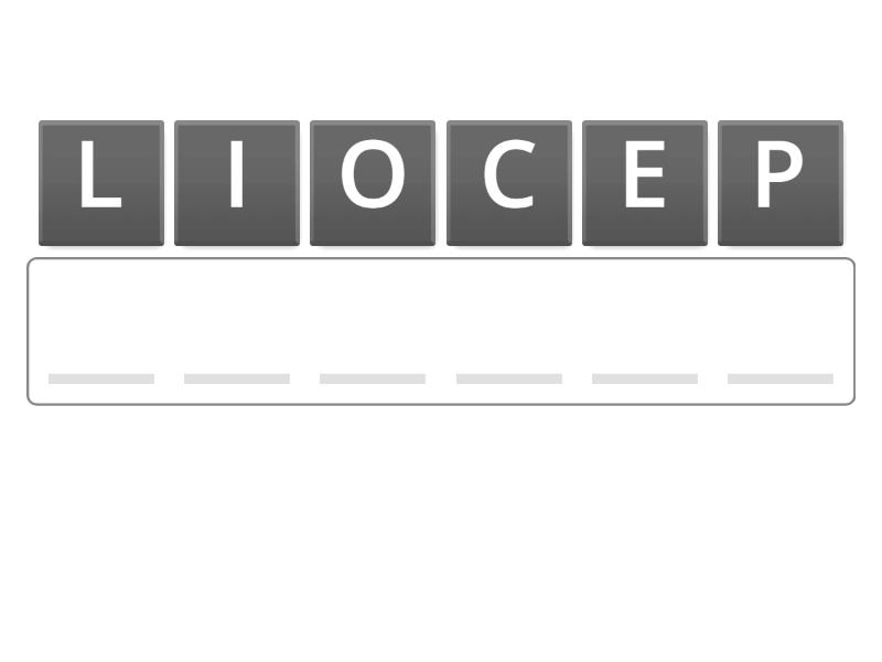 police - Anagram