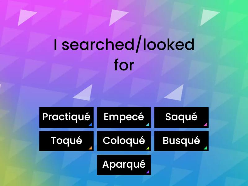 E2-2B: CAR Ending Verbs - Find the match