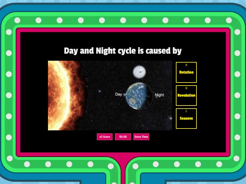 Earth's Rotation and Revolution 4th grade - Game show de TV