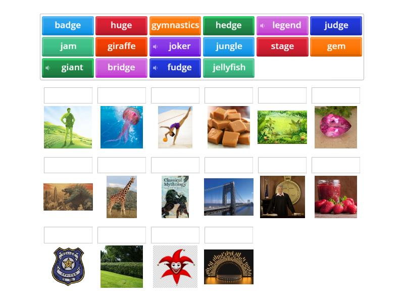 j, g, ge and dge - Match up