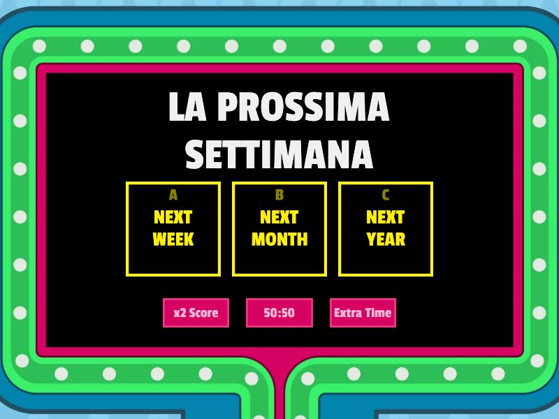 TIME EXPRESSIONS FUTURE 2E - Gameshow quiz