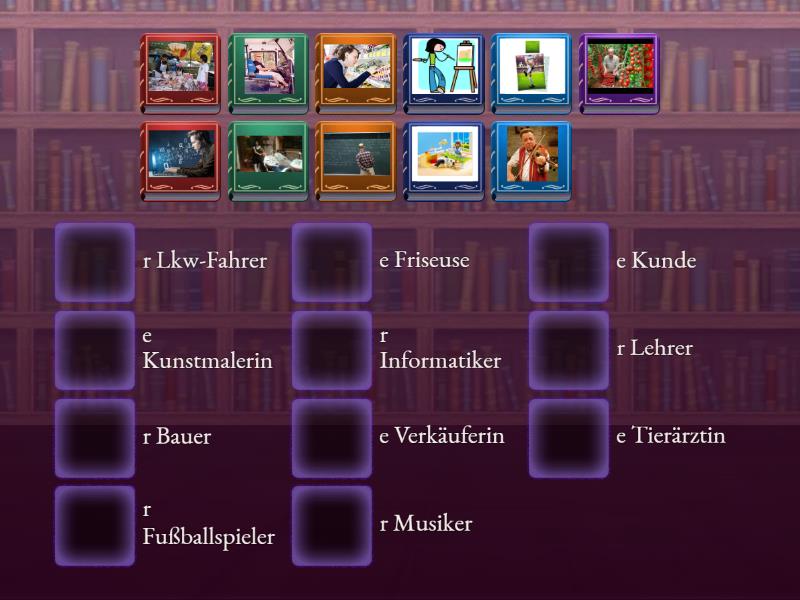 Berufe - 2. Klasse - Match up
