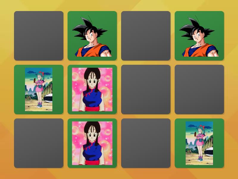 Znane postaci z Dragon Ball - Matching pairs
