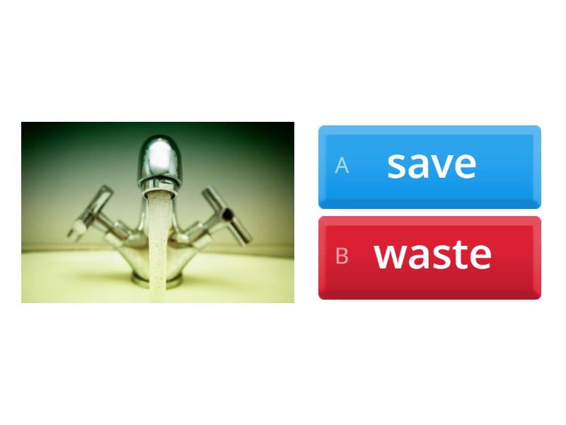 Copy of saving water : save or waste - Quiz