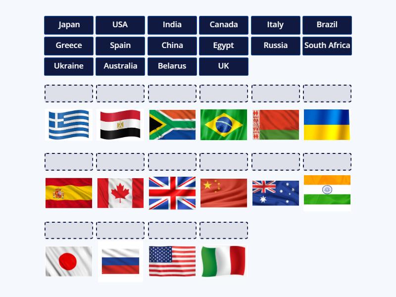 // Flags & countries - Match up