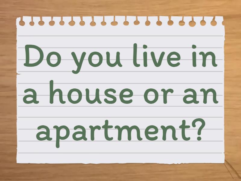 September Movers Personal Question - Flash cards