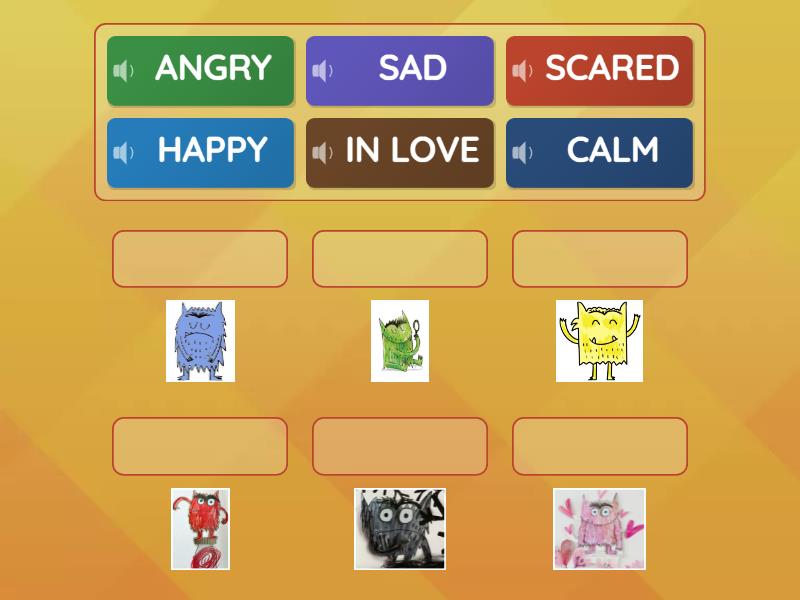 THE COLOR MONSTER GAME - Match up