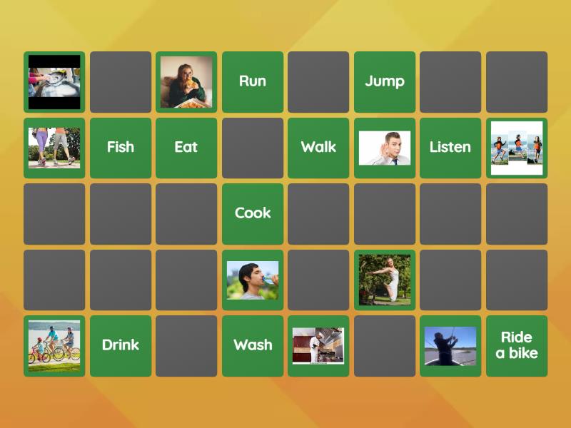 Action verbs - Matching pairs