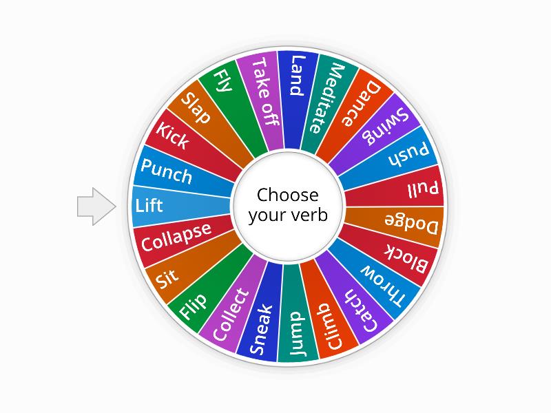 Verb - Spin the wheel