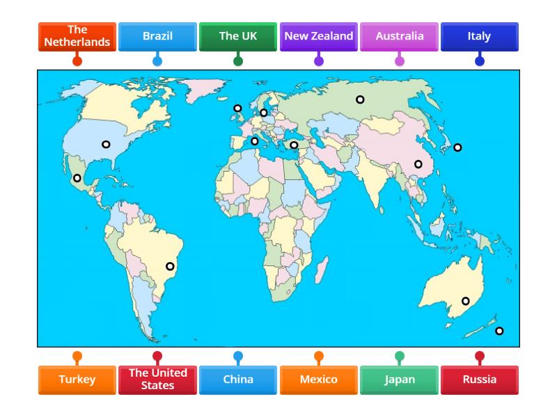Countries - Labelled diagram