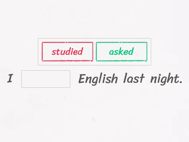 Past simple (Dive into English 1) - Complete the sentence