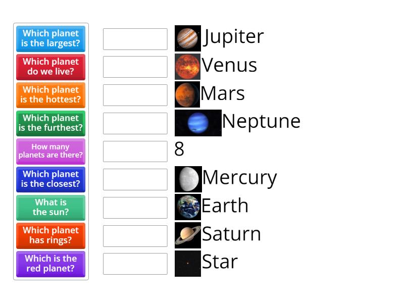 Planets - Match up