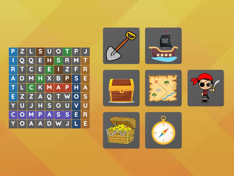 T5. Treasure Hunting - Wordsearch