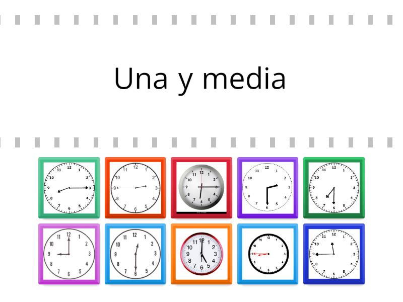 EL RELOJ Y LAS HORAS - Find the match