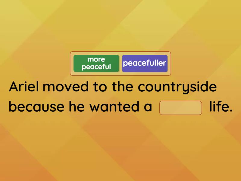 as adj as/ comparatives - Complete the sentence