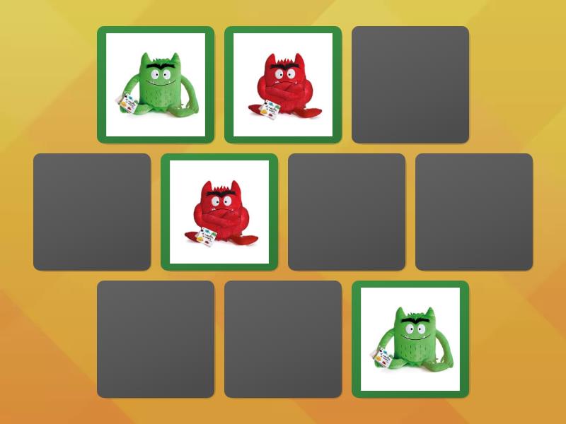 Gioco MEMORY "I COLORI DELLE EMOZIONI" - Matching pairs