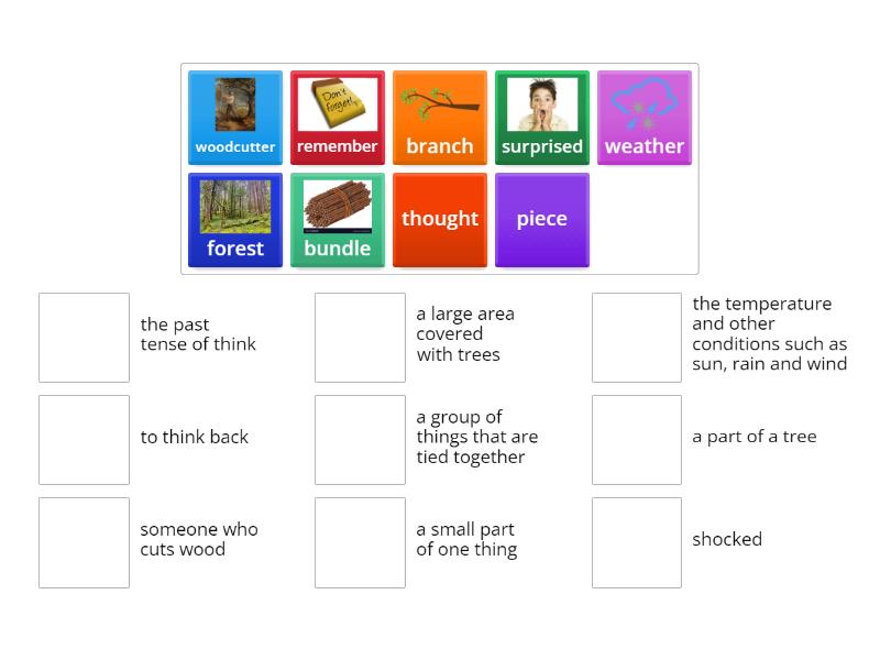 107 1.2 New words in the short stories - Match up