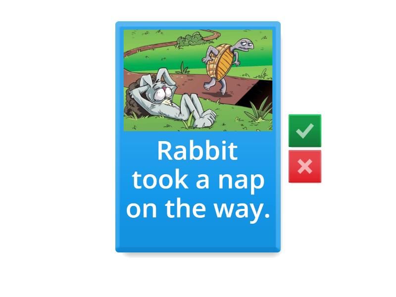 The Tortoise and the Hare - story - Flash cards