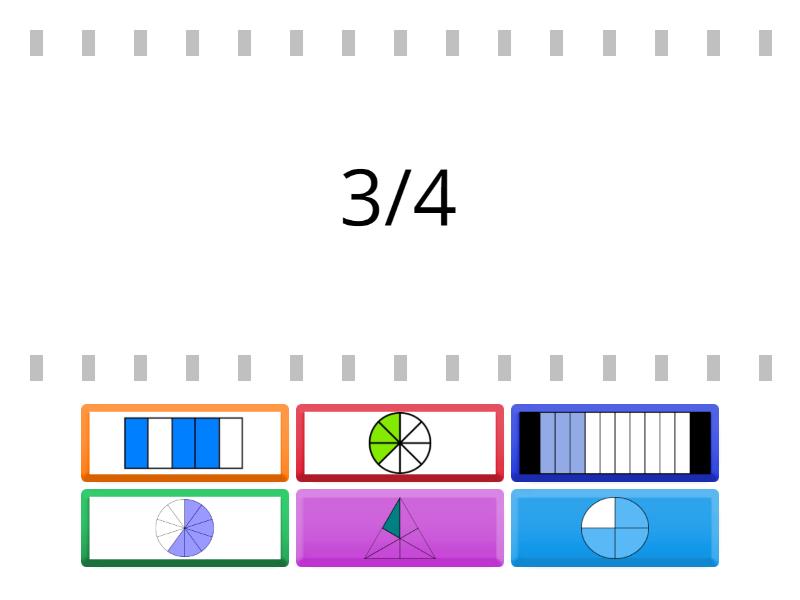 Match the correct fraction - Find the match