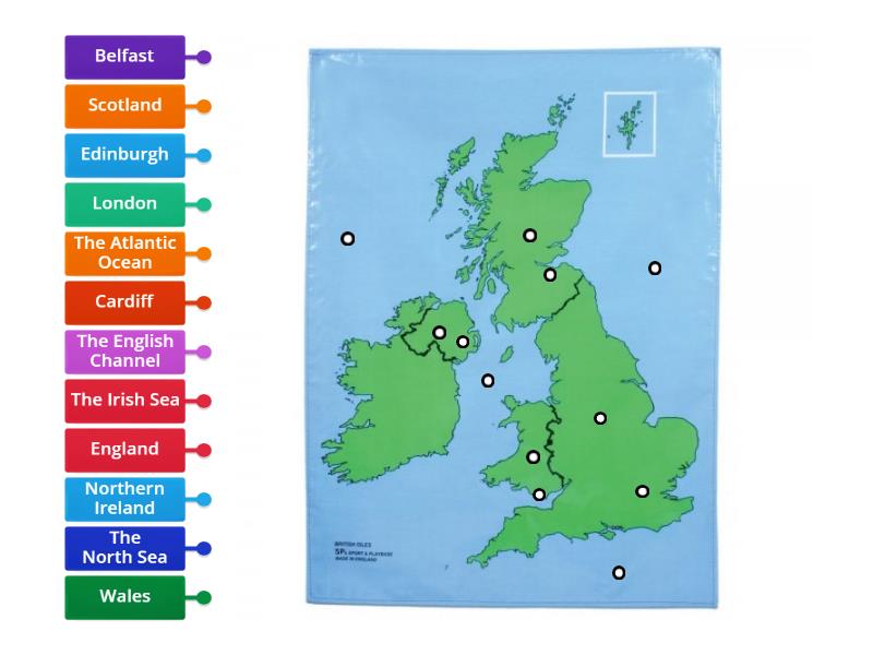 The United Kingdom - Labelled diagram