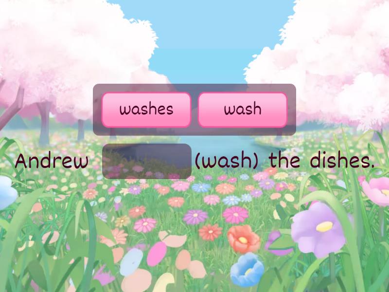 2C Ch2 Simple Present Tense - Complete the sentence