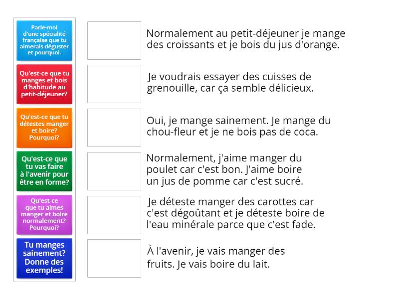 Boire et manger - Match up