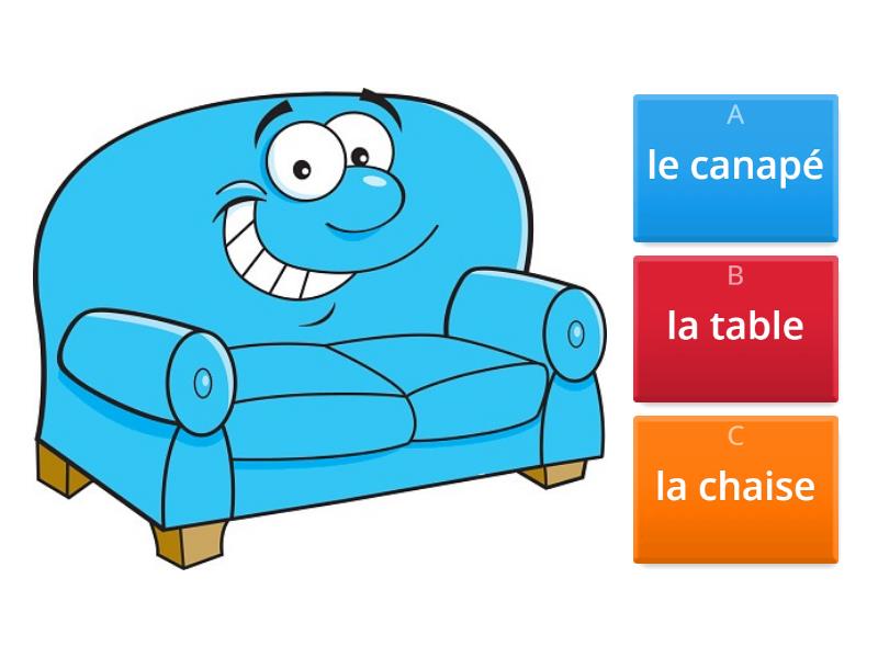classe 4 les meubles - Quiz