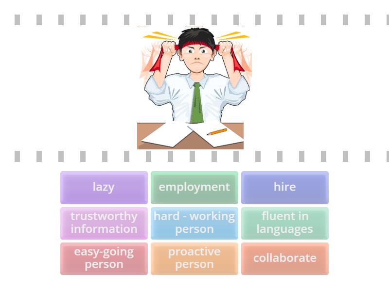 Adjectives: Personality traits for a job - Find the match
