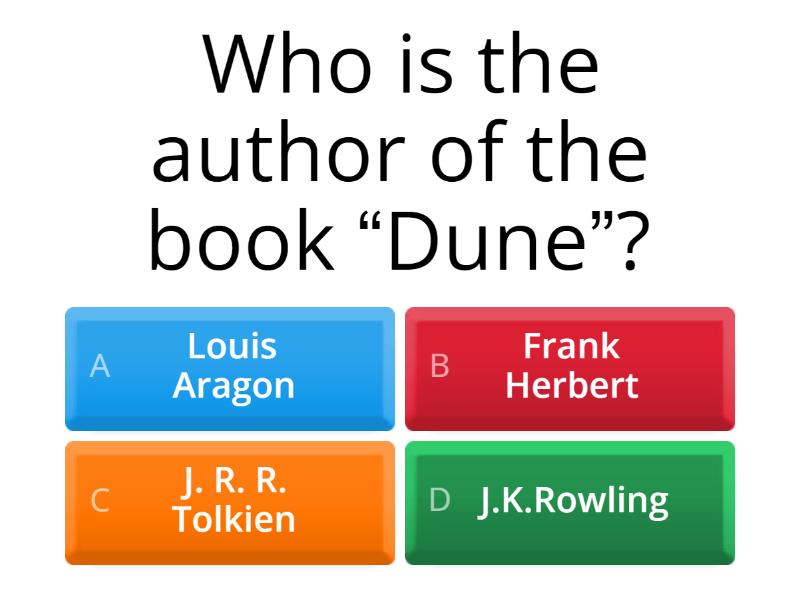 Dune: Part 1. (final version) - Quiz