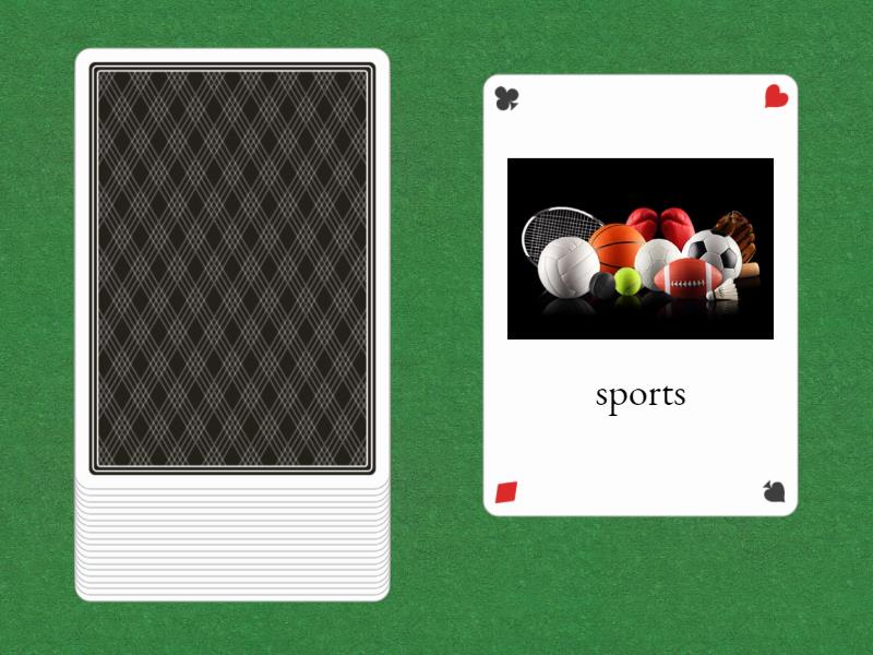 sports - Speaking cards