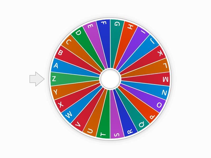 BINGO - ALFABETO - Roleta aleatória