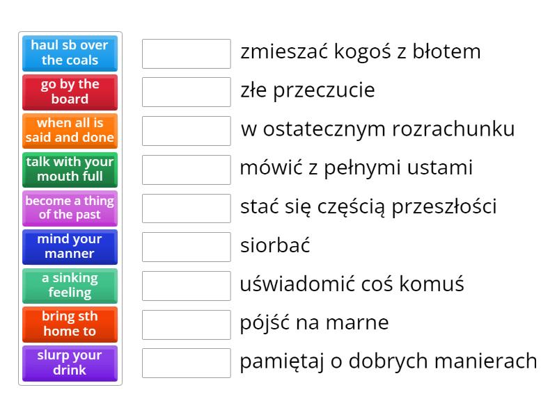 hn 5 unit 4 --> 4E listening and vocabulary - Match up